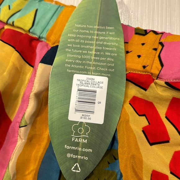 FARM Rio | Pants & Jumpsuits | Farm Rio Nwt Tropical Collage Colorful ...